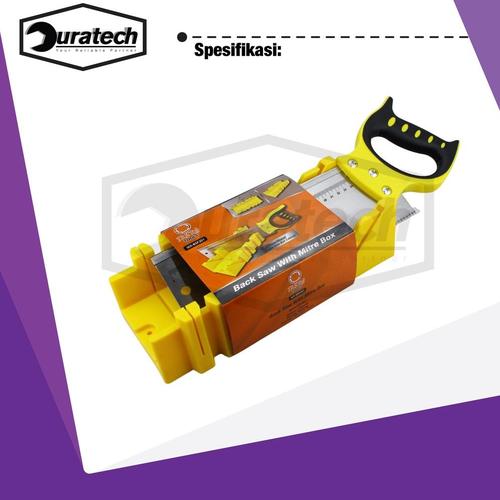 Jual Gergaji pigura back saw miter box set gergaji kayu sudut siku kemiringan bisa 22.5° 45° 90 ...