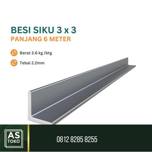 Jual Besi siku ukuran 3x3cm tebal 2.2mm panjang 6 meter - Kota Depok ...