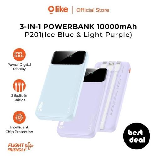 Jual Olike P201 3In1 Powerbank 10000Mah Fast Charging 22.5W Usb-C ...