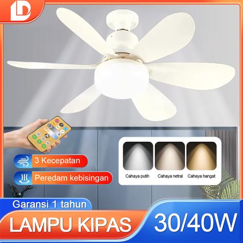 Promo Kipas Angin Plafon Lampu 2in1 Lampu kipas langit-langit multifungsi Lampu kipas remote ...