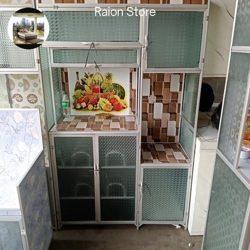 Jual Rak piring lemari alumunium 3pt Keramik Kitchen set motif-MURAH - Kota Tangerang Selatan ...
