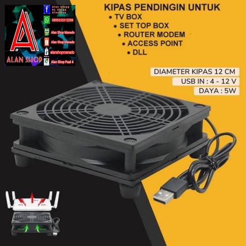 Jual COOLING FAN KIPAS PENDINGIN ROUTER, STB, MINI PC, DLL - Kota Manado - Alan Shop Manado ...