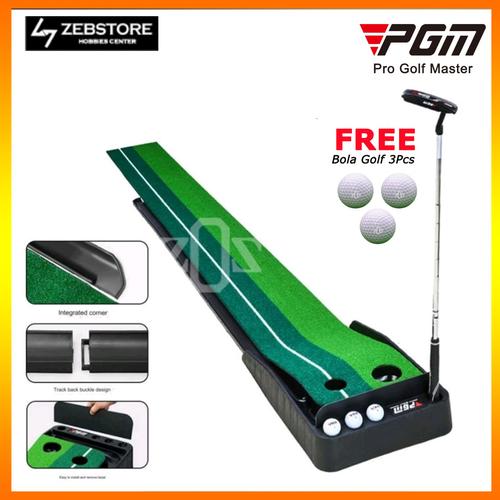 Jual Karpet Putting Mat Golf PGM 3M Trainer Auto Return Ball Indoor Portable - Kota Bandung ...
