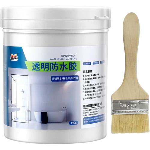 Promo Lem Transparant Bening + Kuas Cat Lem Anti Bocor Invisible ...