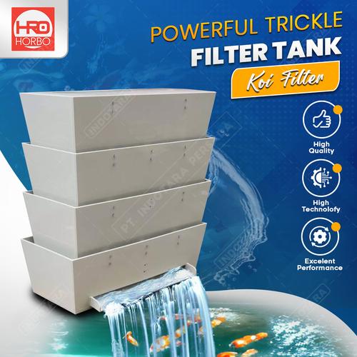 Promo Trickle Tower Filter Koi Tanpa Media 4 Tingkat - HORBO - HTK-1500 ...