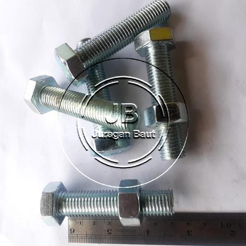 Jual BAUT MUR M16 X 70 PANJANG 7CM 7 CM KUNCI 24 70MM MM PUTIH BAUD BMP M16X70 DIAMETER DRAT ...