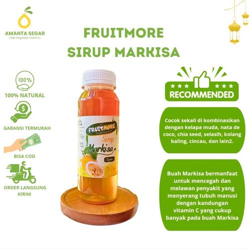 Jual Sirup Buah Markisa Asli Oleh Oleh Khas Bogor Fruitmore 330 ml ...