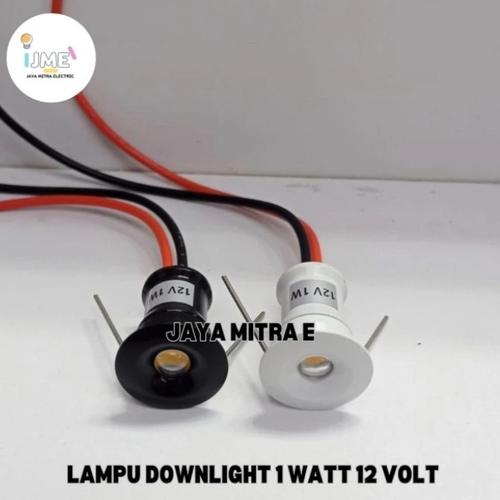 Jual Lampu Downlight LED 1W 1 Watt 12V 12 Volt 3000K Warm White - putih ...