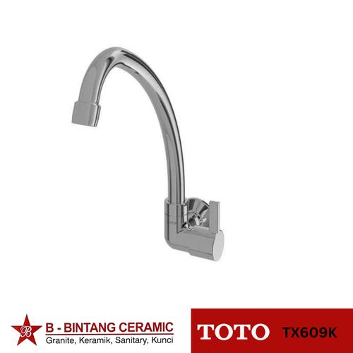 Jual TOTO Wall Type Kitchen Faucet with Swivel Spout | TX609K | Kran ...