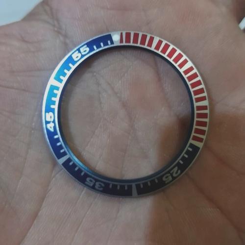 Jual insert bezel pepsi seiko samurai biru mod seiko samurai nh35 nh36 ...