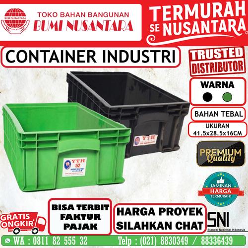 Jual Keranjang Industri 41x28x16cm Container Krat Padat Plastik Lion ...