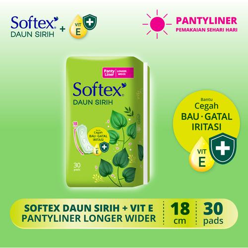 Promo Pantyliner Softex Daun Sirih + Vitamin E Longer & Wider isi 30 pads - Kota Tangerang ...