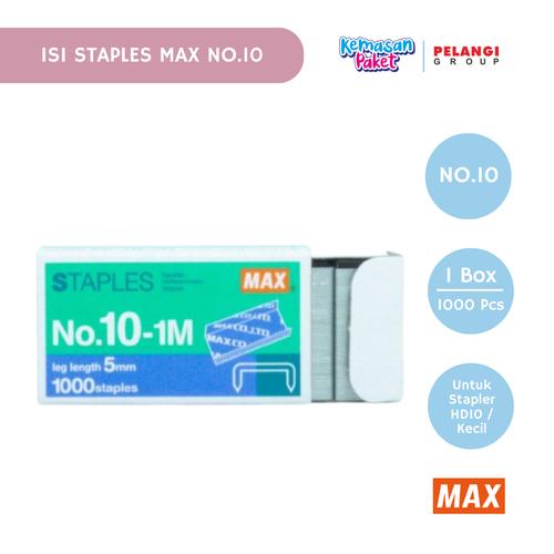 Jual ISI STAPLES MAX NO. 10 (1DUS : ISI 20 BOX KECIL) - Kota Yogyakarta ...