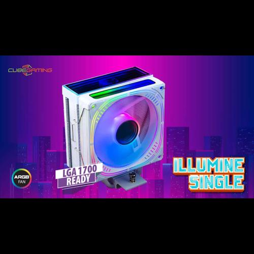 Jual CPU Cooler / Fan Cooler Cube Gaming Illumine Single Fan 12CM ...