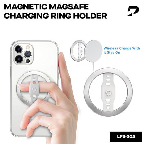 Jual MAGNETIC MAGSAFE METAL RING HOLDER WITH SILICONE GRIP LPS-202 ...