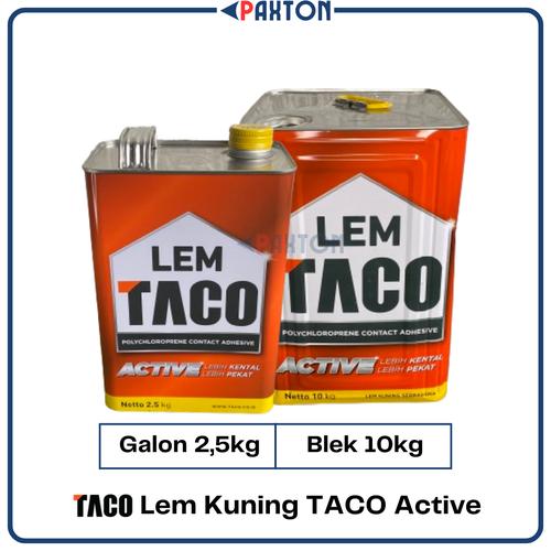 Jual Lem Kuning TACO Active Galon Blek TERMURAH STOK TERBATAS - 2,5kg ...