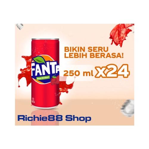 Jual Fanta Strawberry Minuman Soda Rasa Stroberi 250 Ml 24 Kaleng - 1 Pack - Jakarta Barat ...