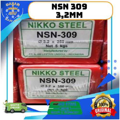 Jual Kawat las Nikko Steel NSN-309 Ukuran 3.2 mm, Kawat Las Nikko Steel ...