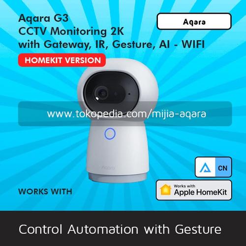 Jual Aqara IP Camera G3 PTZ Gateway IR AI CCTV 2K 2.4/5 ghz Homekit ...