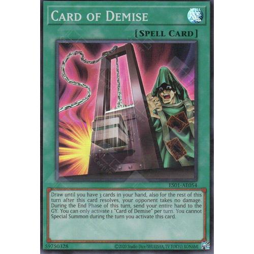 Jual Card of Demise | Rarity | Yugioh AE ES01-AE054 - ULTIMATE RARE ...