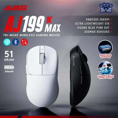 Jual Ajazz AJ199Max / AJ199 Max Lightweight Wireless Tri-Mode ...