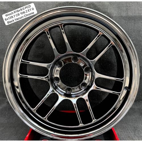Jual Velg Racing JF Luxury RPF1 Black Chrome 18 inch PCD 6x139.7 mobil ...