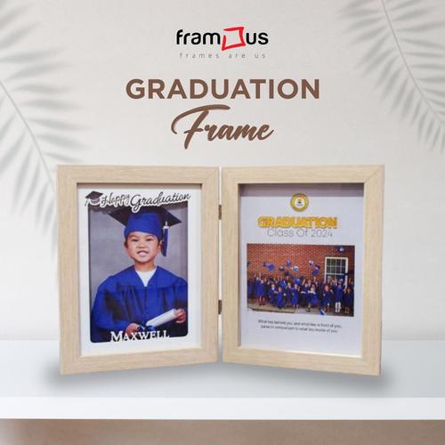 Jual Pigura Bingkai Foto - Custom Graduation/Wisuda Frame 6R 2 Lipat ...