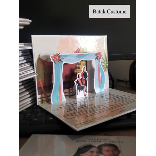 Jual Undangan Pernikahan Pop Up 3D HardCover Batak Custom - Kab ...