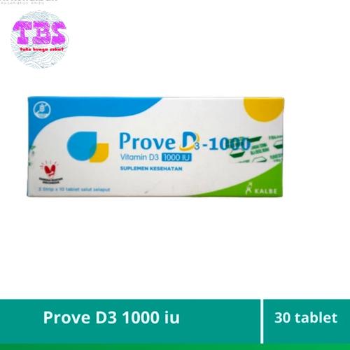 Jual Prove d3 1000 iu // vitamin d3 1000 // box isi 30 tab - Jakarta ...