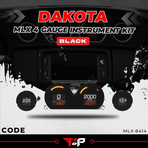 Jual HARLEY DAKOTA DIGITAL MLX 4 GAUGE INSTRUMEN KIT (BLACK) - Kota ...