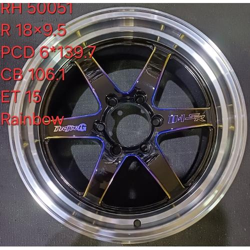 Jual Velg Racing Model Samlong Rainbow 18 inch PCD 6x139.7 mobil ...
