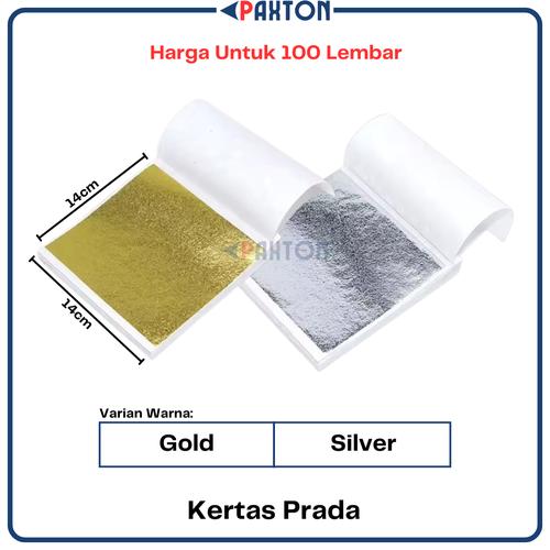 Jual Kertas Prada Gold Silver Gold Leaf Foil TERMURAH STOK TERBATAS ...