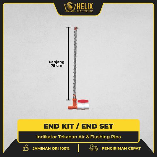 Jual End Kit / Set Pipa Bulat 3/4 Inch Indikator Tekanan Air Flushing ...