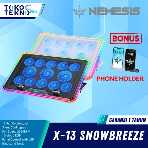 Promo NYK Nemesis X13 / X-13 Snowbreeze RGB with Digital Display 13 FAN ...