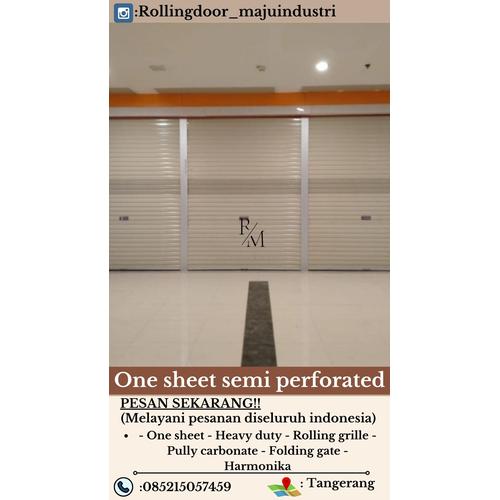 Jual Rollingdoor one sheet tipe semi perforated, dengan ketebalan 0 ...