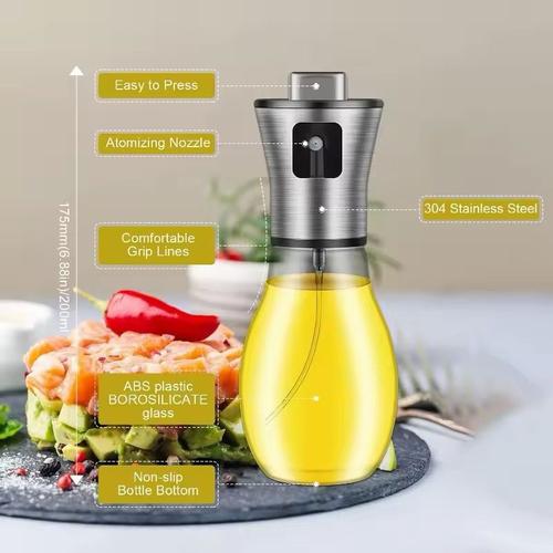 Jual Botol Minyak Spray 200ML Botol Spray Minyak Botol Kaca Multifungsi ...