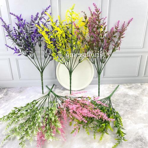 Jual Buket Bunga Aksesoris Semak Hias Rumput Lavender Artifisial ...