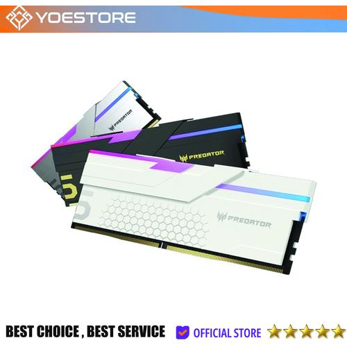 Promo MEMORY ACER PREDATOR HERMES DDR5 RGB 6400 MHZ DUAL KIT - Hitam ...