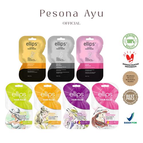 Promo ELLIPS Vitamin Hair Mask Sachet 20gr | With Pro Keratin Sachet ...