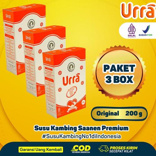 Jual [ Paket 3 Box ] Susu Urra Susu Kambing Saanen Asli Rendah Kasein ...