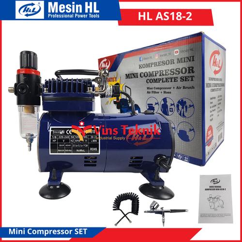Promo Mini Kompresor H&L Compressor Complete Set With Air Brush ...