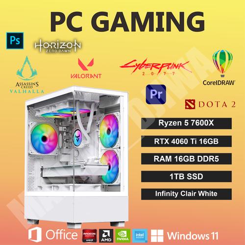 Jual PC Gaming Ryzen 5 7600X | RTX 4060 Ti 16GB | SSD NVME 1TB | RAM 16GB DDR5 - 1TB - Kota ...