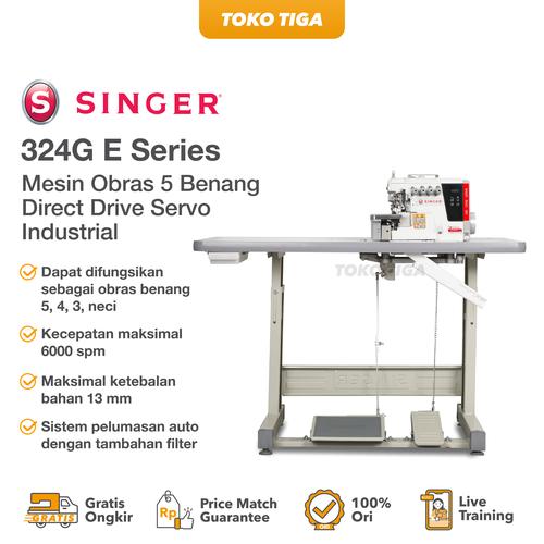 Jual Mesin Obras 5 Benang Industrial SINGER 324G / 324-G-251M-35EA ...