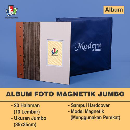 Jual Album Foto Magnetik Jumbo 10 Lembar Kolase Tempel - Retro Album ...