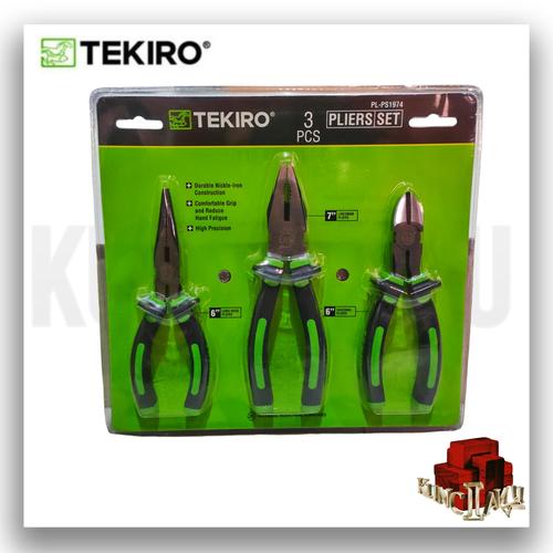 Jual tekiro tang set 3 pcs tang tekiro tang lancip 6inch tang potong tekiro - kombinasi 7inch ...