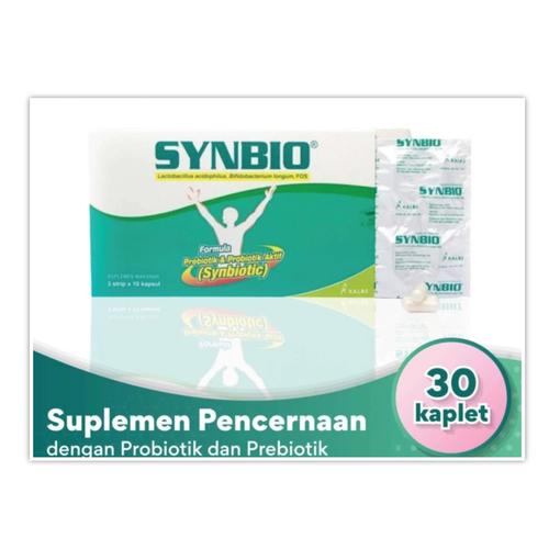 Jual Synbio Suplemen Pencernaan Probiotik Prebiotik isi 30 Tablet ...