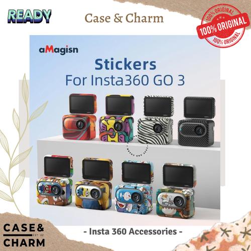 Jual AMAGISN Insta360 GO 3 Colorful Sticky Skin 3M Sticker Body Action ...