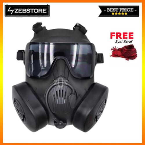 Jual Masker Mask Double Kipas Full Face M05 JSY-W044 Simulated Gas ...