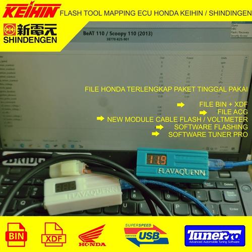 Jual ALAT REMAP MAPPING FLASH TOOL ALL HONDA ECU KEIHIN SHINDINGEN CBU ...