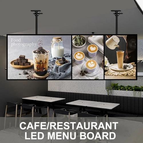 Jual LED Food Menu Sign board/LED Cafe Menu Board untuk Restoran Cafe ...
